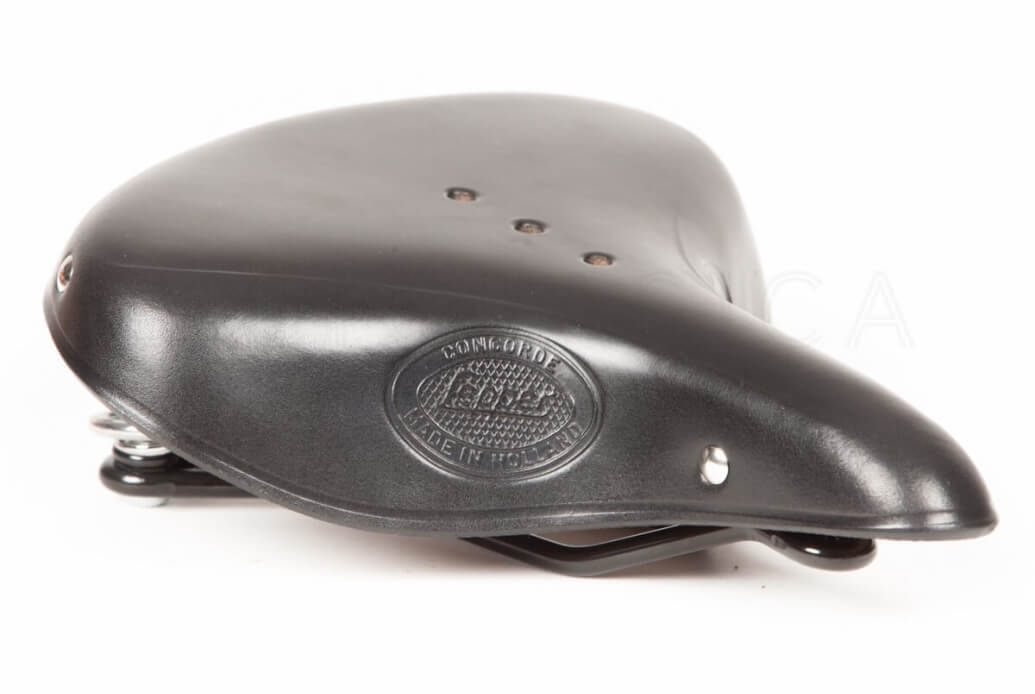 Leather Bicycle Saddle Lepper Concorde 810 Woman Black | Saddles ...