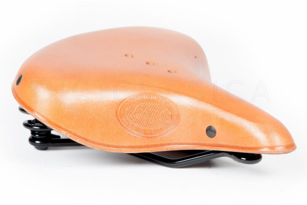 Leather Bicycle Saddle Lepper Concorde 810 Woman Honey | Saddles ...