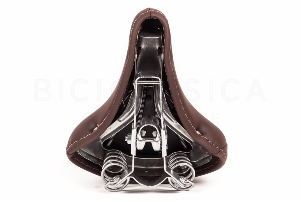 Classic Spring Saddle Victoria Dark Brown | Saddles | Biciclasica.com