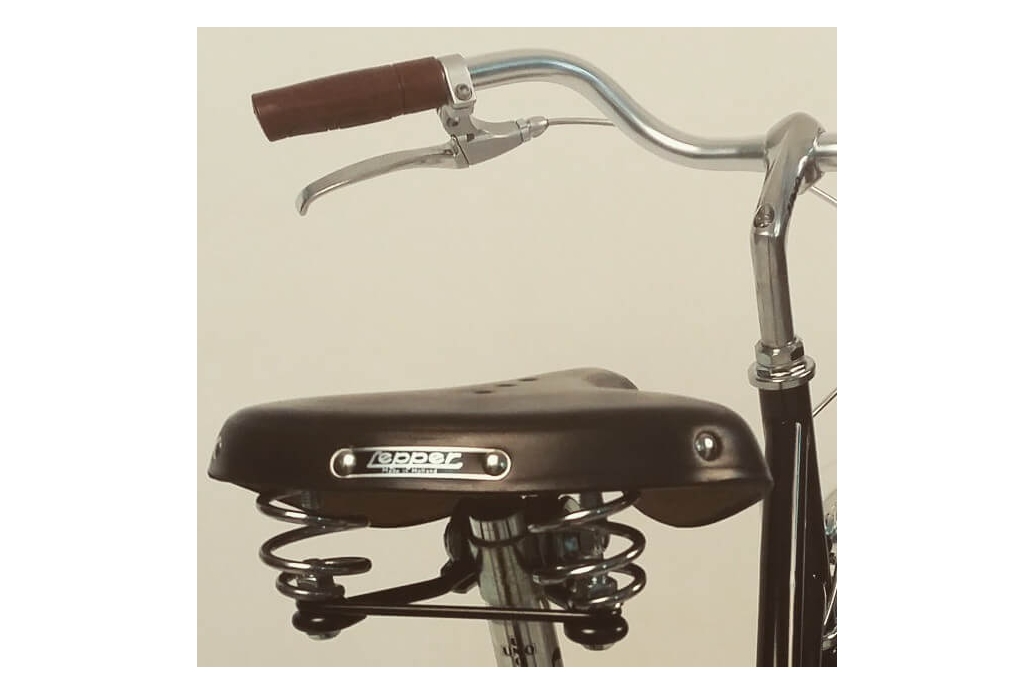 Leather Bicycle Saddle Lepper Concorde 810 Woman Black | Saddles ...