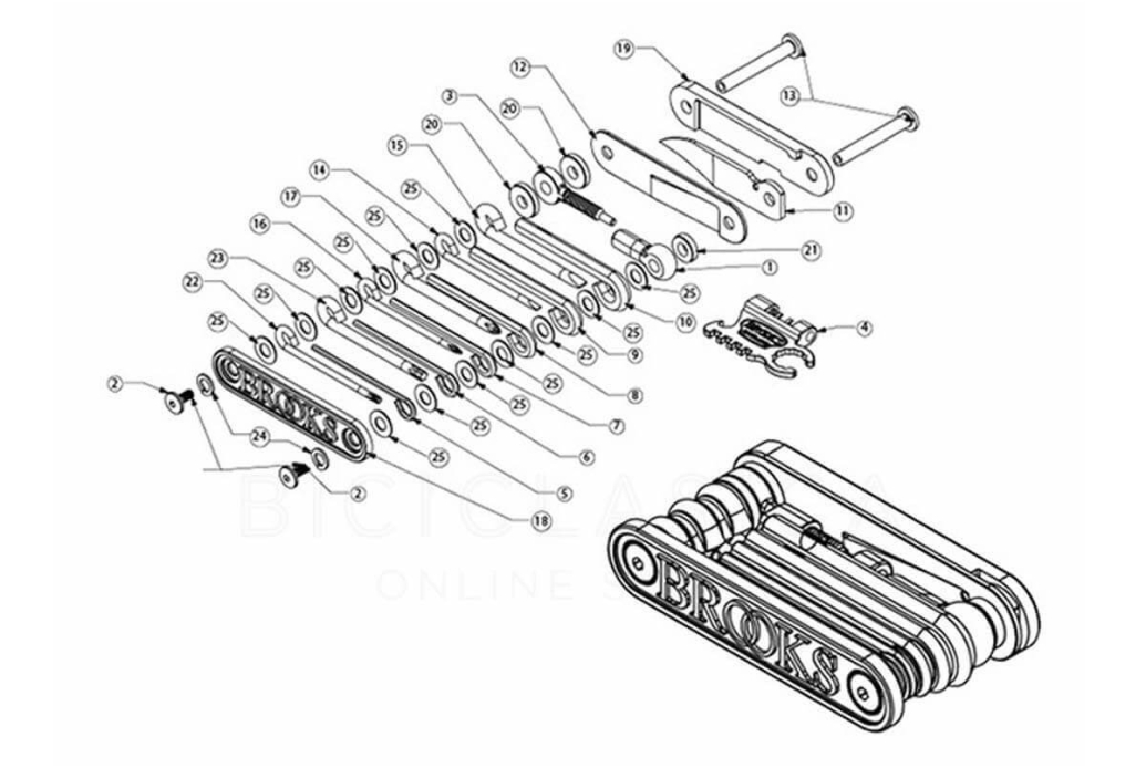 Brooks MT21 Multi-Tool - Bicycle Tools