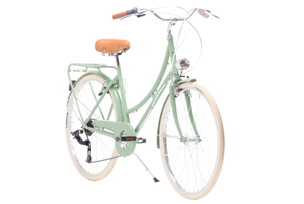 Bicicleta Urbana Capri Valentina green pastel speeds | Biciclasica.com