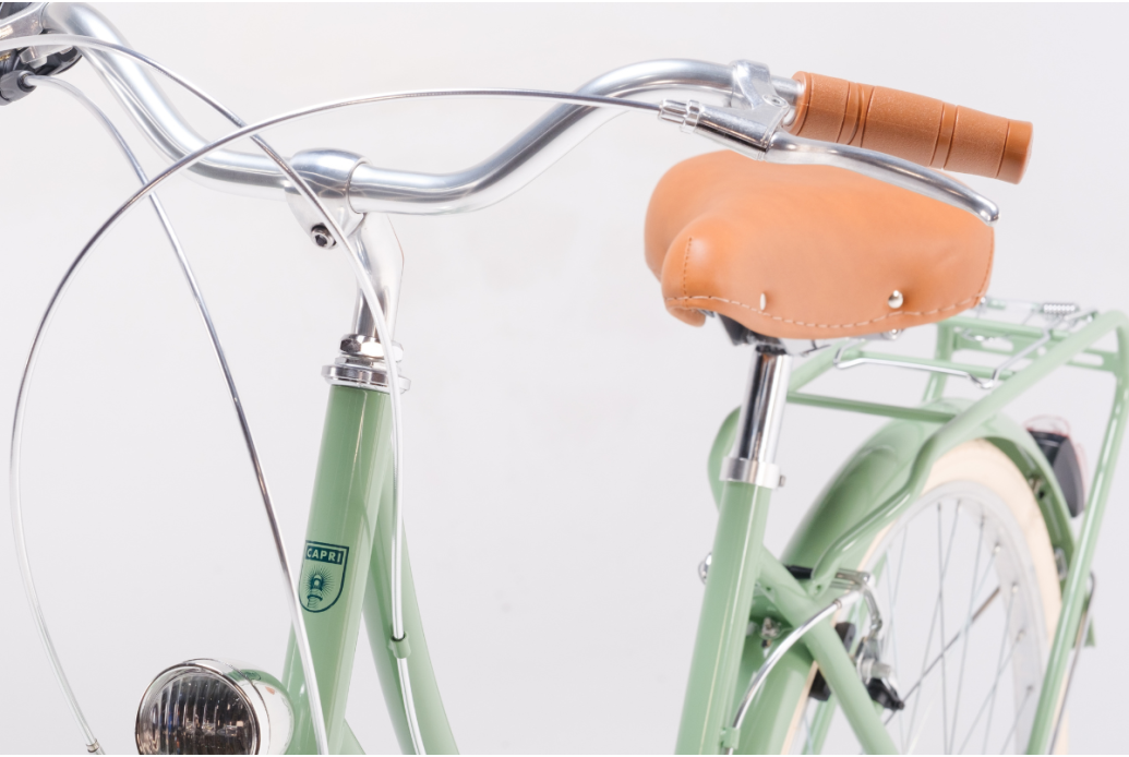 Bicicleta Urbana Capri Valentina green pastel speeds | Biciclasica.com
