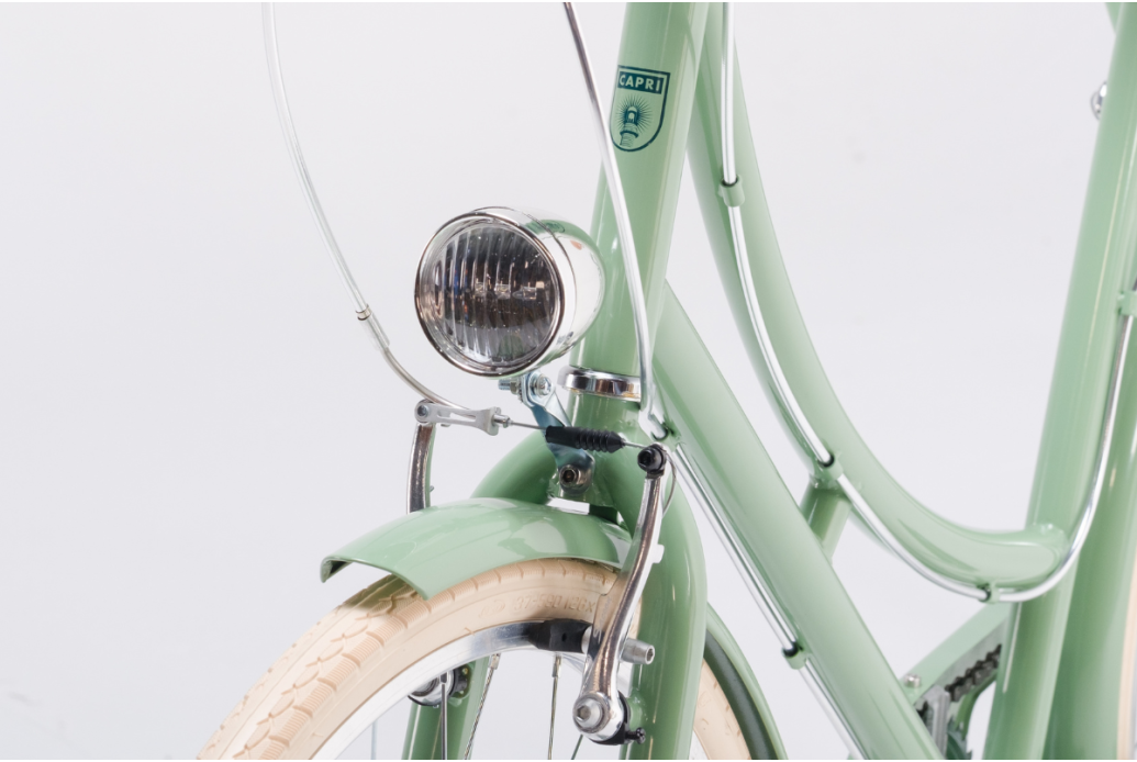 Bicicleta Urbana Capri Valentina green pastel speeds | Biciclasica.com