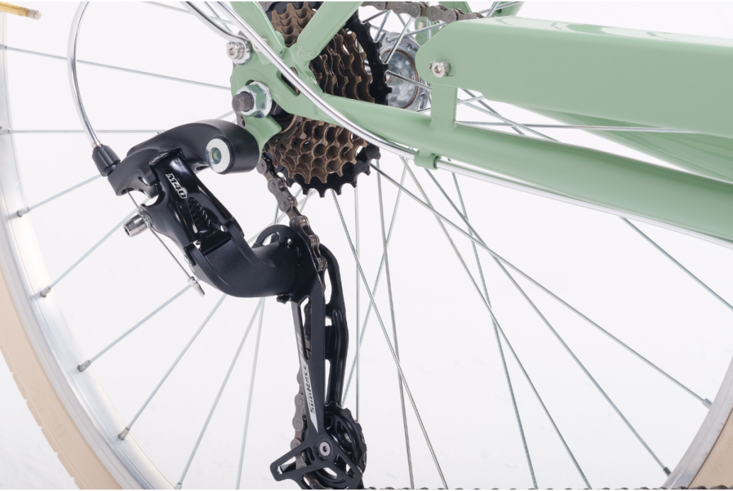 Bicicleta Urbana Capri Valentina green pastel speeds | Biciclasica.com